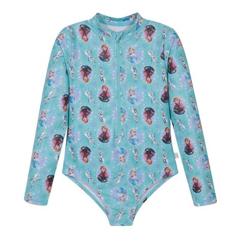 Ripley Traje De BaÑo NiÑa Disney Manga Larga Uv50 Frozen