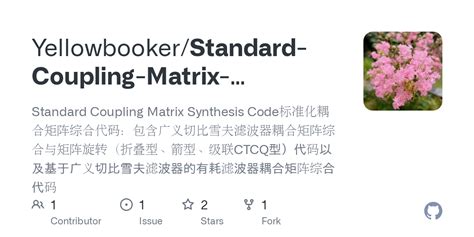 Standard Coupling Matrix Synthesis Code Cmfc Response M At Main