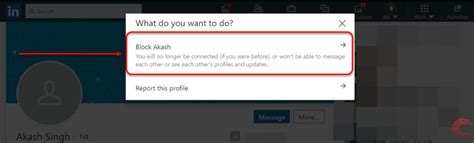how to block and unblock someone on linkedin