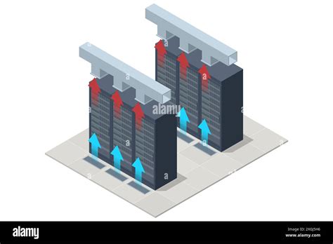 Isometric Network Computing Technologies Digital Space Data Storage The Data Center Manages