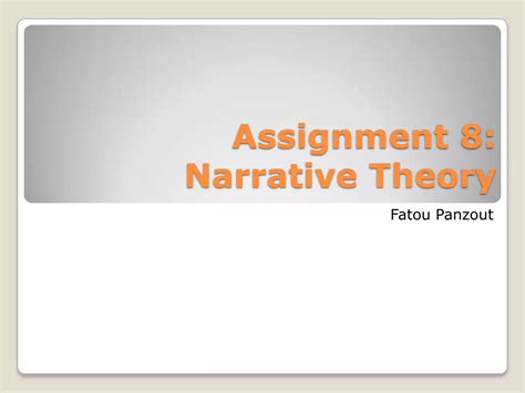Assignment 8 Ppt
