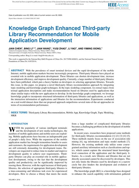 Pdf Knowledge Graph Enhanced Third Party Library Recommendation For Mobile Application Development