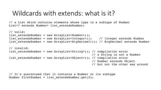 Java Generics Wildcards PPT