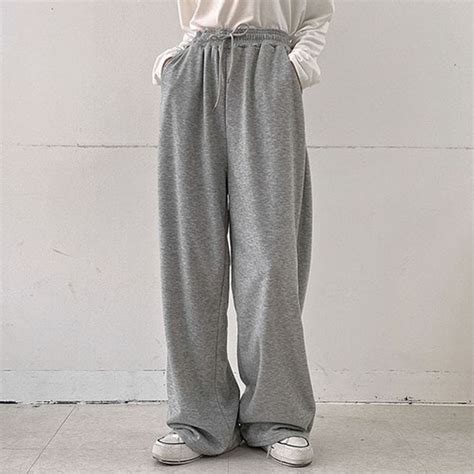 [1 1할인 숏and롱기장선택 남녀공용] 편하고 핏좋은 밴딩 하이웨스트 통와이드 데일리 트레이닝 팬츠 2color