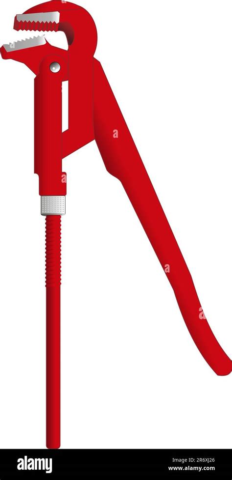 Illustration Of A Pipe Wrench Isolated Stock Vector Image And Art Alamy