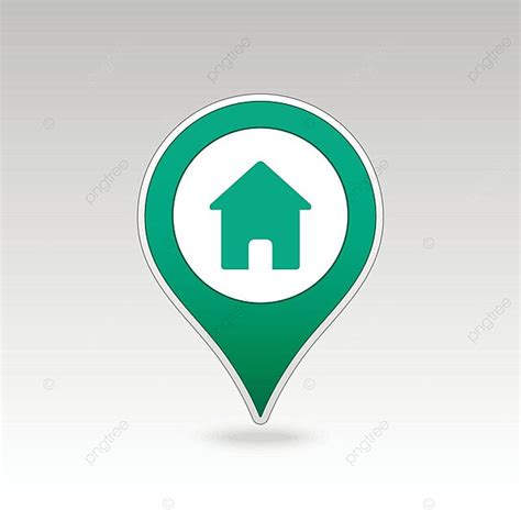 Home Pin Map Icon Map Pointermarkers Location Color Position Vector