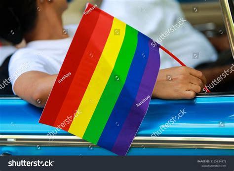 Rainbow Flag Welcomes Pride Month Festival Stock Photo Shutterstock