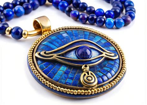Ancient Egyptian Lapis Lazuli Eye Of Horus Necklace Exquisite