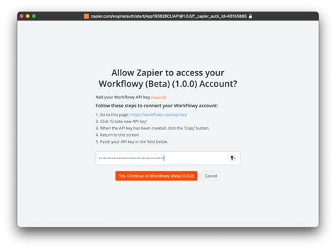 Integrations Workflowy Support