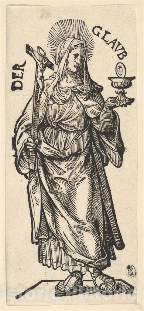 Art Print Hans Burgkmair Faith Der Glaub From The Seven Virtues