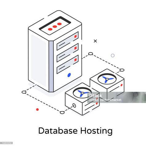 Database Hosting Stock Illustration Download Image Now Computer Network Connection