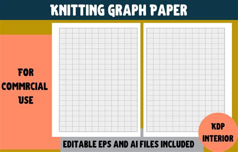 Knitting Graph Paper Graphic By Cool Worker · Creative Fabrica