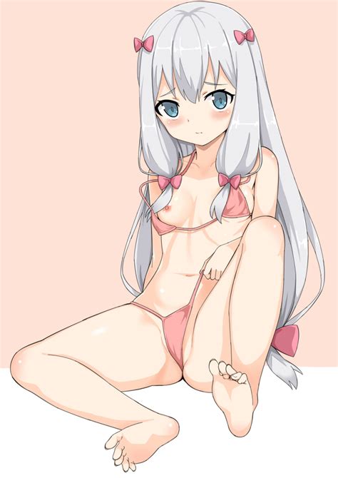 Rule 34 Artist Request Barefoot Bikini Blue Eyes Blush Bow Breasts