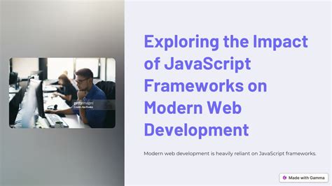 Ppt How Javascript Frameworks Are Revolutionizing Modern Web Development Powerpoint