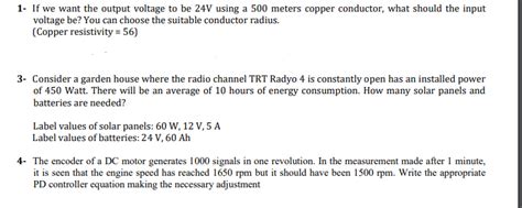 Solved 1 If We Want The Output Voltage To Be 24 V Using A Chegg Com