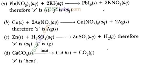 NCERT Exemplar Class Science Chapter Chemical Reactions And Equations Learn CBSE