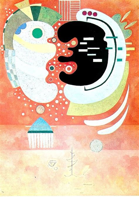 칸딘스키 칸딘스키는 20세기 추상미술의 형성에 지대한 영향을 미친 미술가이다 칸딘스키는 불규칙적인 두 개의 기하학적 형태를 대립적으로 대치시켜 긴장과 역학적