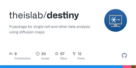 GitHub Theislab Destiny R Package For Single Cell And Other Data