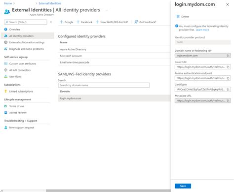 azure b2b external identities stack overflow