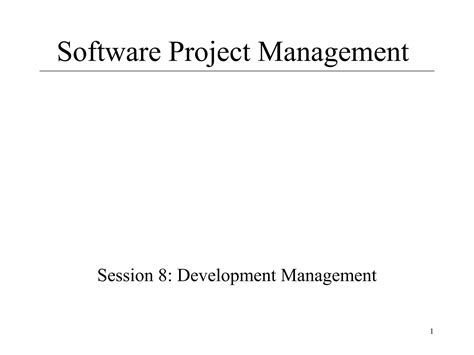 Software Project Management Lecture 8 Ppt