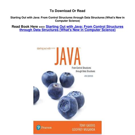 Epub Download Starting Out With Java From Control Structures Through