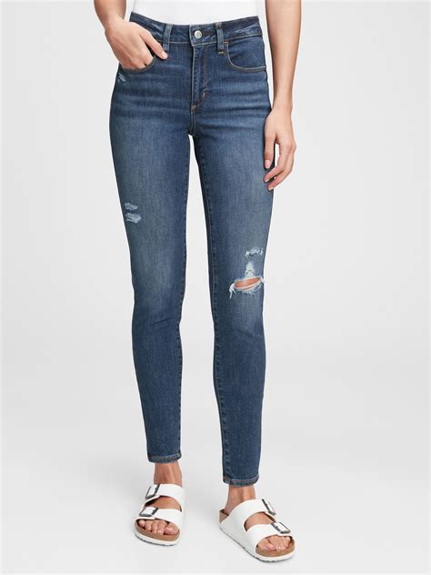 Gap Size Chart Jeans Gap Mid Rise Universal Destructed Jeggi