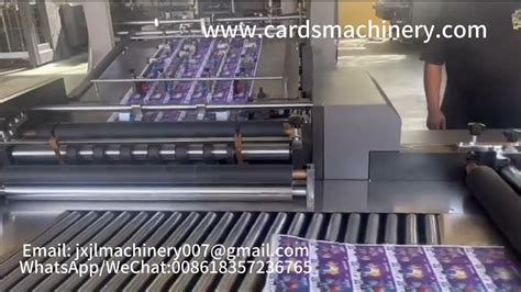 Pk54 55 Automatic Game Cards Slitting And Collating Machine Card