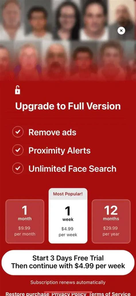 A Mobile Paywall By Offender Locator Live With Adapty