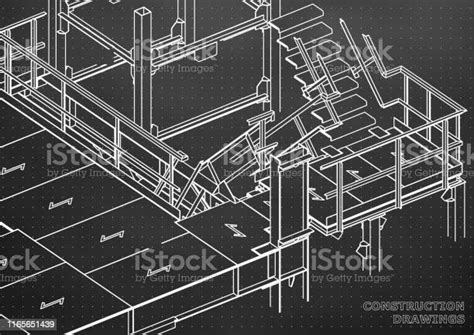 건물 금속 구조 체적 구조 3d 디자인 3차원 형태에 대한 스톡 벡터 아트 및 기타 이미지 3차원 형태