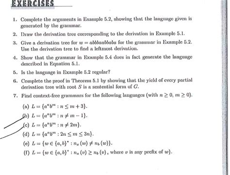 Solved EXERCISES Complete The Arguments In Example Chegg