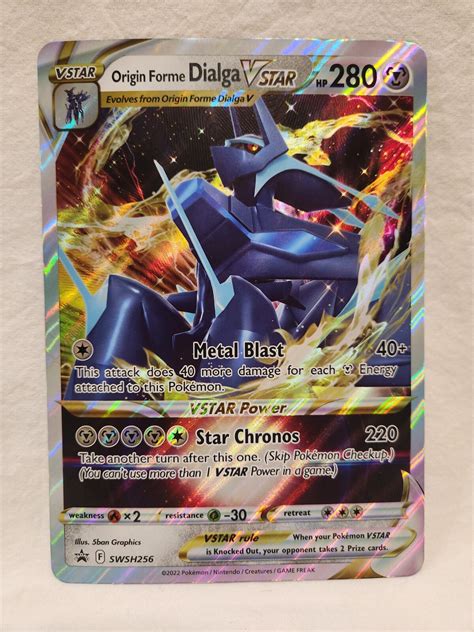 Origin Forme Dialga Vstar Swsh256 Jumbo Black Star Promo Pokemon