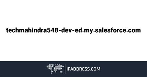 Techmahindra Dev Ed My Salesforce Com Login Salesforce