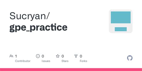 Github Sucryan Gpe Practice