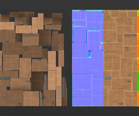 Artstation Cardboard Boxes Game Assets