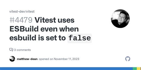 Vitest Uses Esbuild Even When Esbuild Is Set To `false` · Issue 4479