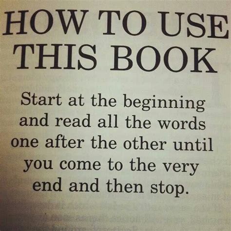 How To Use This Book ~alliekat Book Humor Books To Read Words