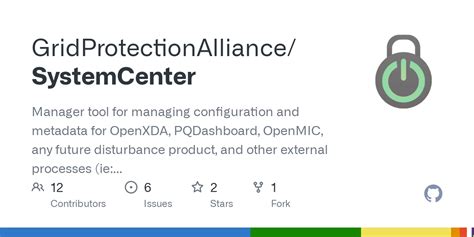Github Gridprotectionalliancesystemcenter Manager Tool For Managing