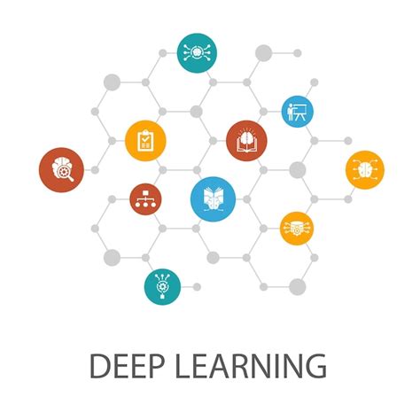 premium vector deep learning presentation template cover layout and