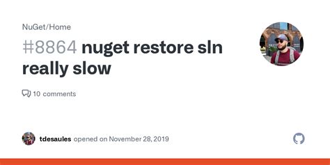 Nuget Restore Sln Really Slow Issue NuGet Home GitHub