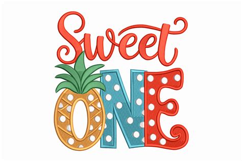 Sweet One Pineapple · Creative Fabrica