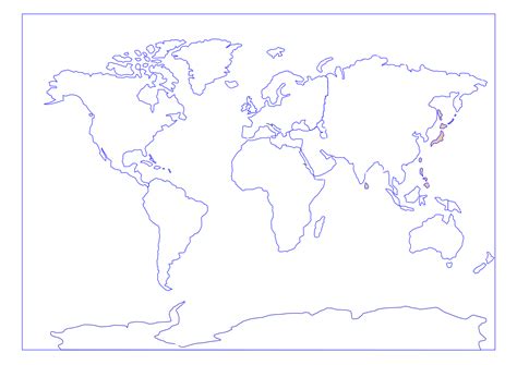 Mapa Imprimible De Los Continentes En Blanco Y Negro 380 Mapa Del