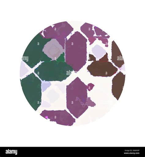 Abstract Shapes In A Circular Pattern Feature A Blend Of Earthy Tones