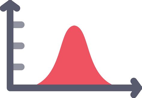 Bell Curve On Graph Flat Icon 9514579 Vector Art At Vecteezy