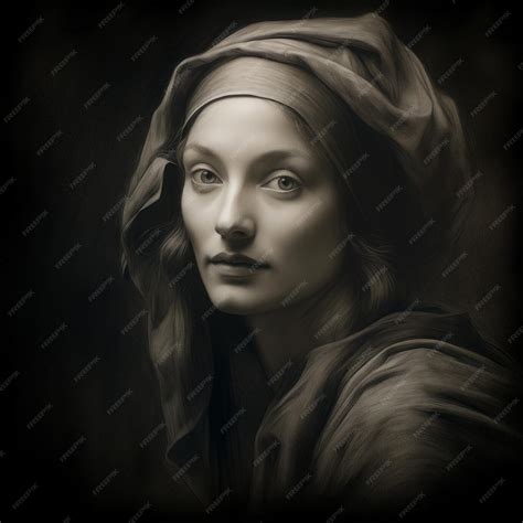Premium Photo Digital Pencil Drawing In Renaissance Chiaroscuro Style