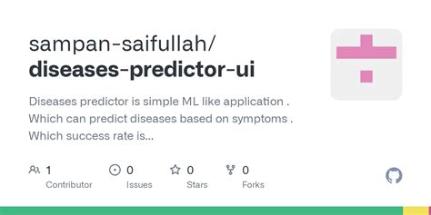 github sampan saifullah diseases predictor ui diseases predictor is simple ml like