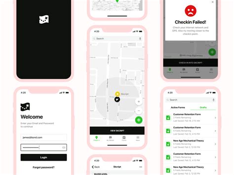 Check In App Design By Praveen Juge For Skcript On Dribbble