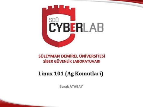 Linux 101 Kullanıcı Yönetimi Ppt
