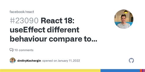react 18 useeffect different behaviour compare to v17 in specific