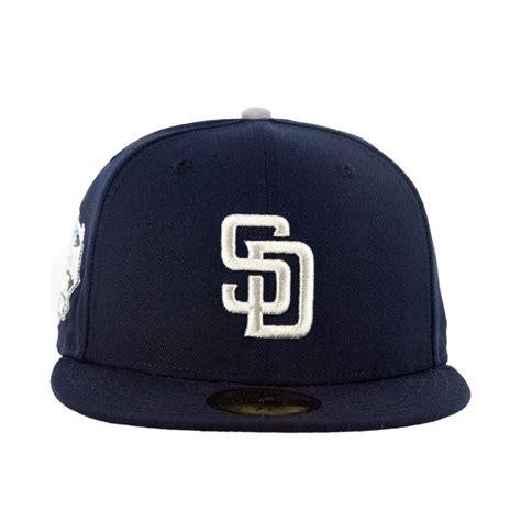 New Era 59fifty San Diego Padres Flow 2 Fitted Hat Chrome White Dark