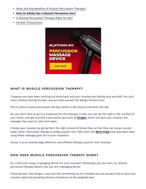 Ppt The Ultimate And Safe Guide To Muscle Percussion Therapy
